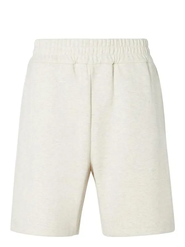 Fendi Logo Embroidered Bermuda Shorts - Light Gray