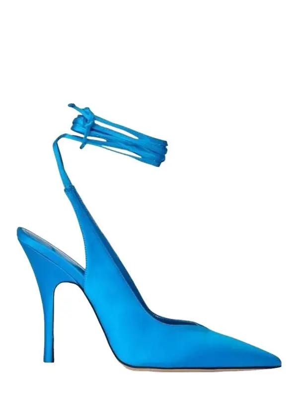 Attico The Venus Slingback Pumps - Blue