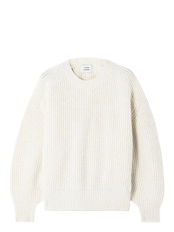 Loulou De Saison Nauru Ribbed Cashmere Sweater - Ivory