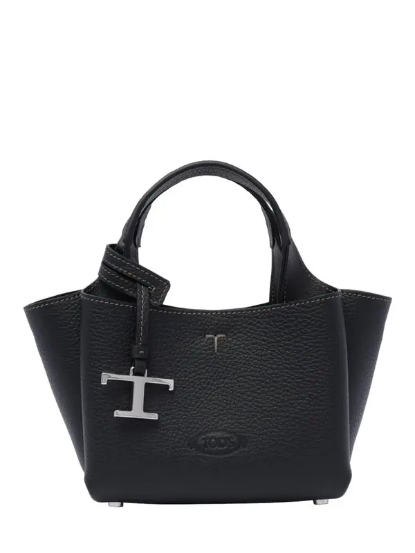 TOD'S Micro Handbag With T Timeless Pendant - Black