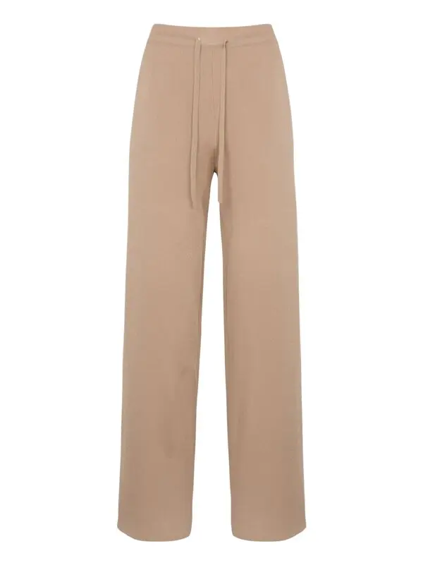 YVES SALOMON Knitted Trousers - Camel