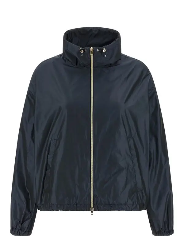 Herno Zip-up Jacket With Drawstring Hem - Black
