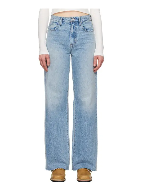 SLVRLAKE Grace High-waisted Denim Trousers - Blue
