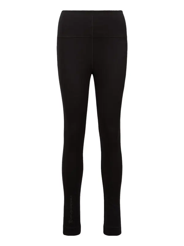 Moncler Technical Jersey Leggings - Black
