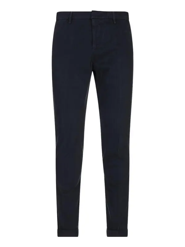 DONDUP Belted Tapered Pants - Black