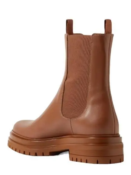 GIANVITO ROSSI Suede Chelsea Boots - Brown