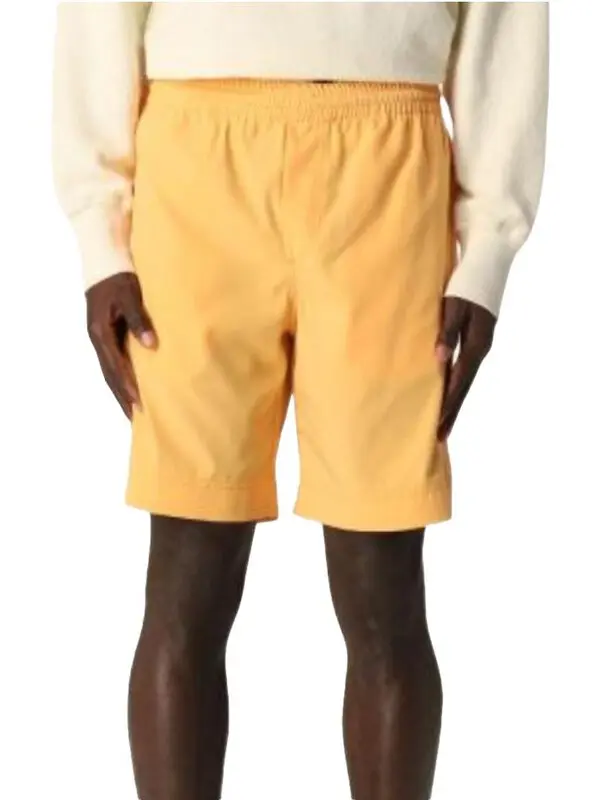 MSGM Elasticated Logo Deck Shorts - Yellow
