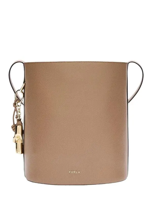 Furla Roxie Logo Detail Bucket Bag - Brown