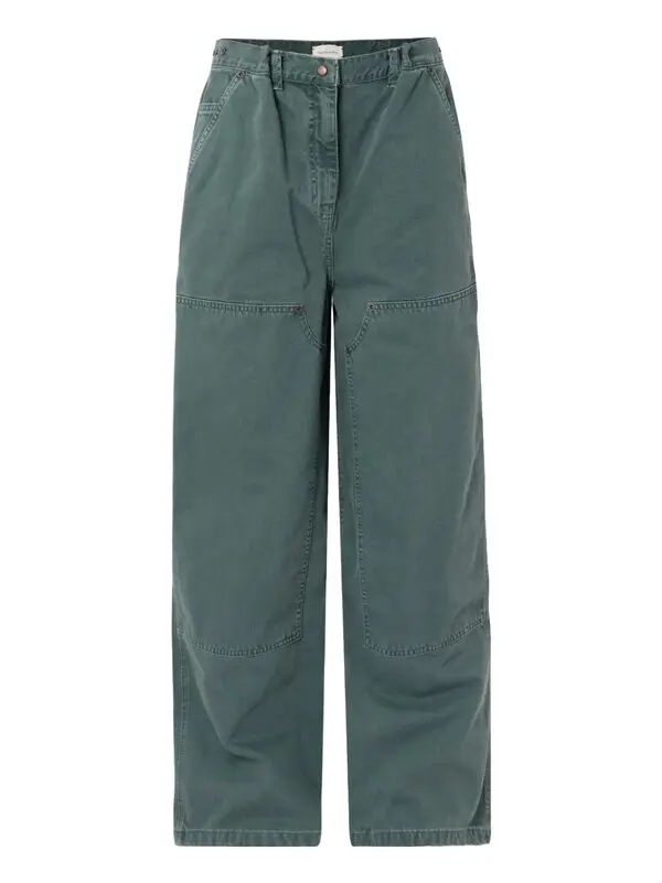 Magda Butrym Straight-leg Jeans With Belt Loops - Green