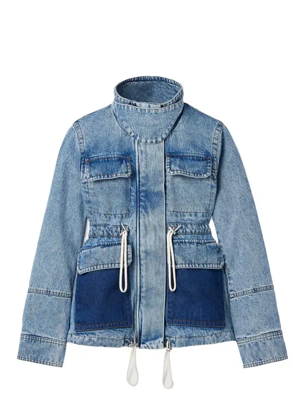 Co Long-sleeved Denim Jacket - Blue