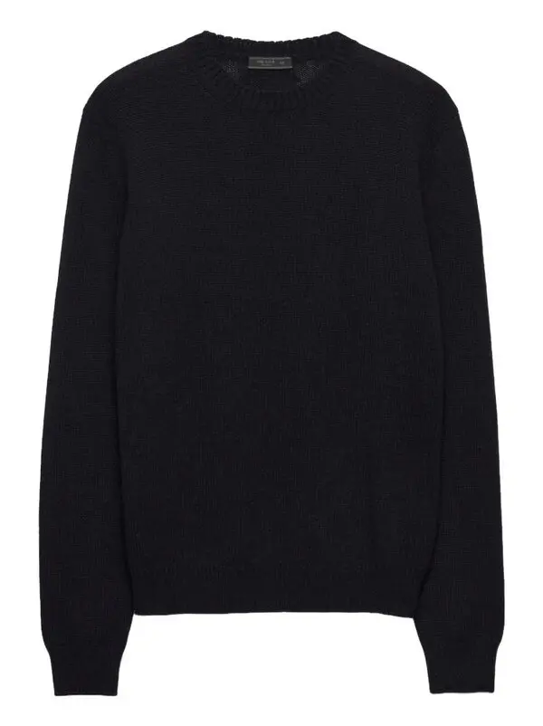 Prada Cashmere Crew-neck Sweater - Navy Blue