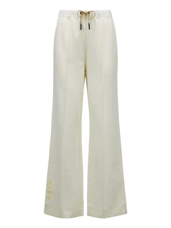 Moncler Logo Embroidered Drawstring Pants - Ben White