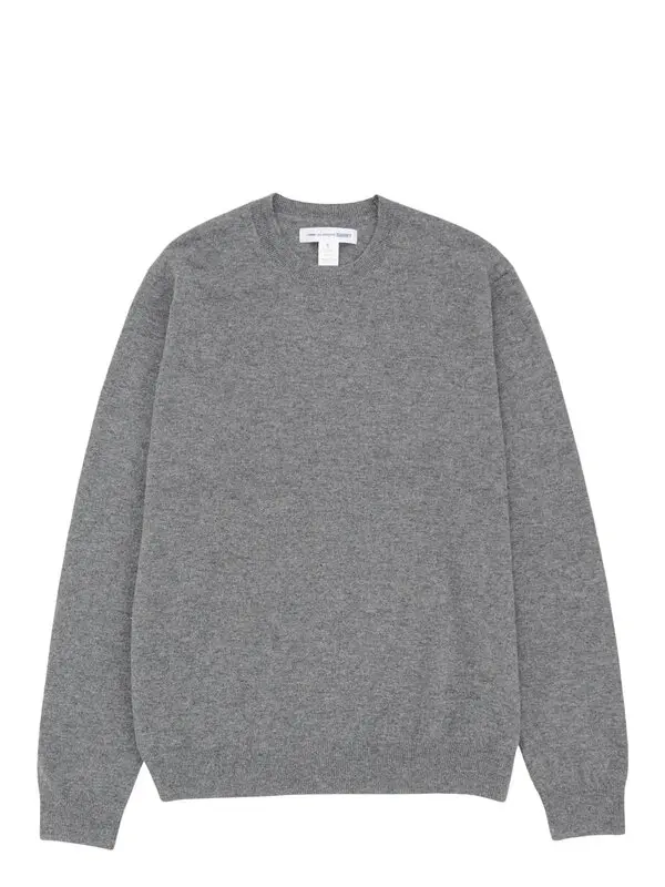 Comme Des Garçons Long Sleeve Crew Neck Sweater - Gray