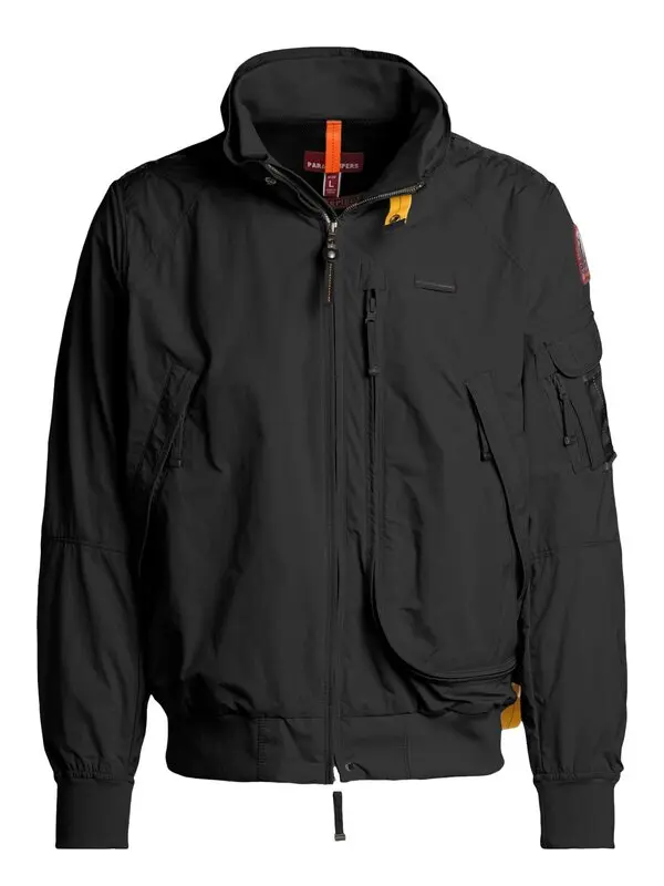 PARAJUMPERS Long-sleeved Casual Jacket With Logo Embellishment - Black