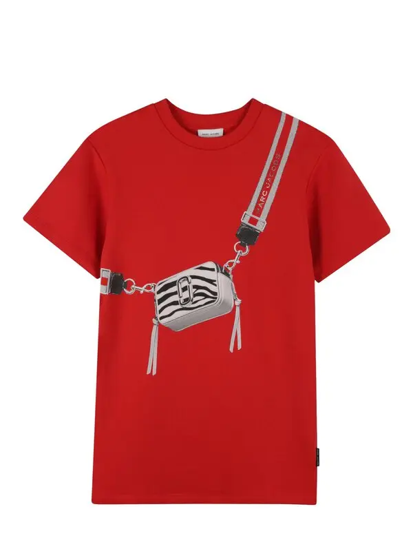 Marc Jacobs Logo Bag Print T-shirt - Red