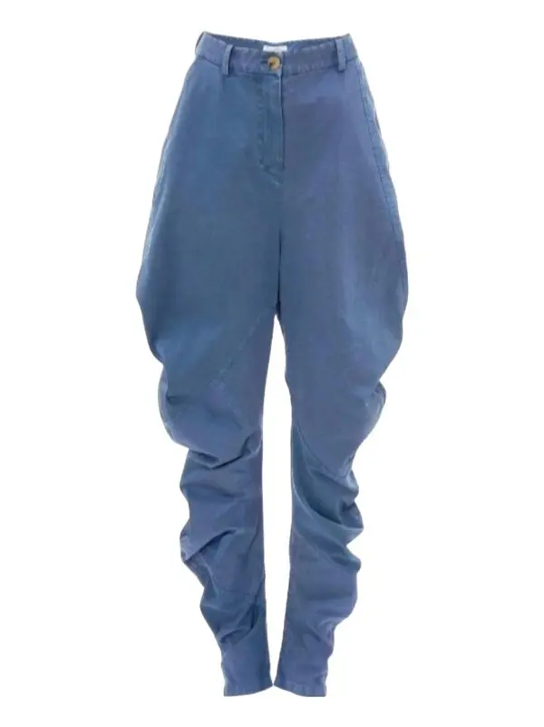 J.W.ANDERSON Twisted Tapered-leg Trousers - Blue