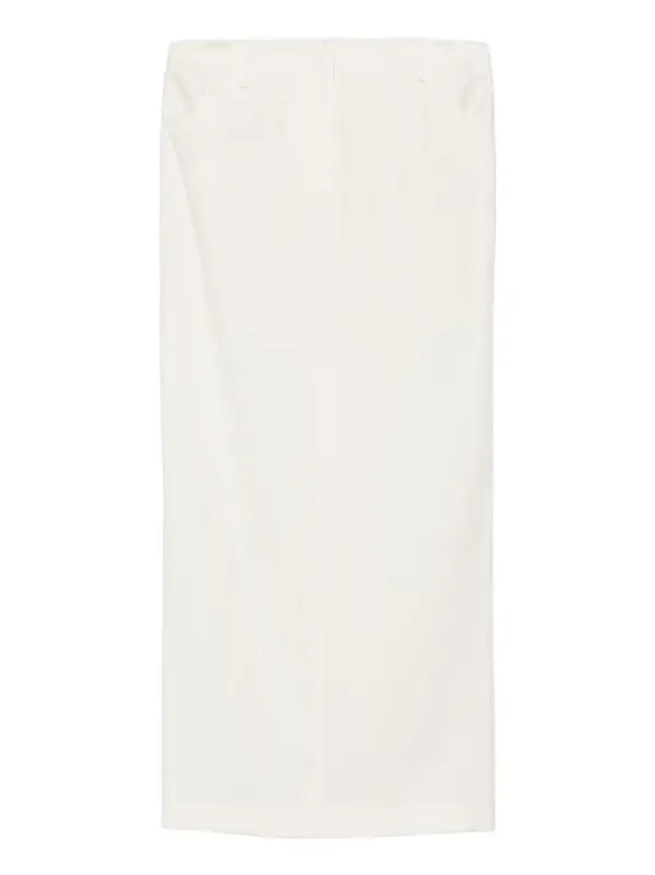 AYA MUSE Twill Maxi Skirt - White