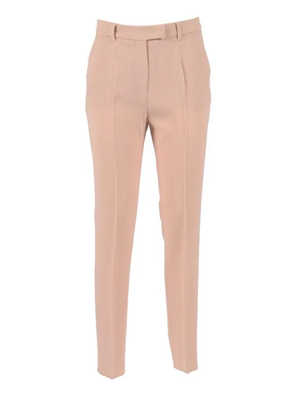 Max Mara Jerta Pleat Detailed Tailored Trousers - Pink