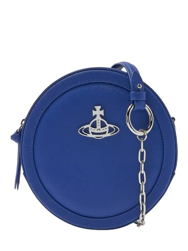 VIVIENNE WESTWOOD Round Zipper Shoulder Bag - Blue