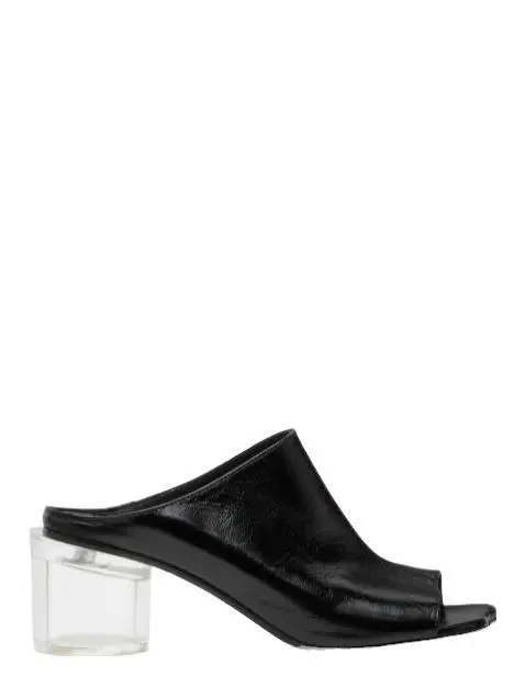 MAISON MARGIELA Open-toe Slip-on Sandals With Cylindrical Heel - Black