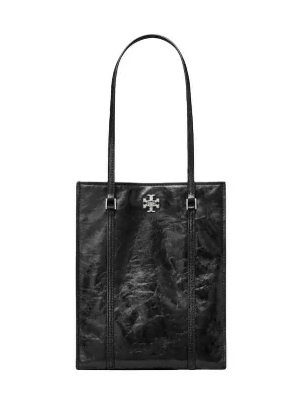 Tory Burch Small Kira Turn-lock Panelled Tote Bag - Black