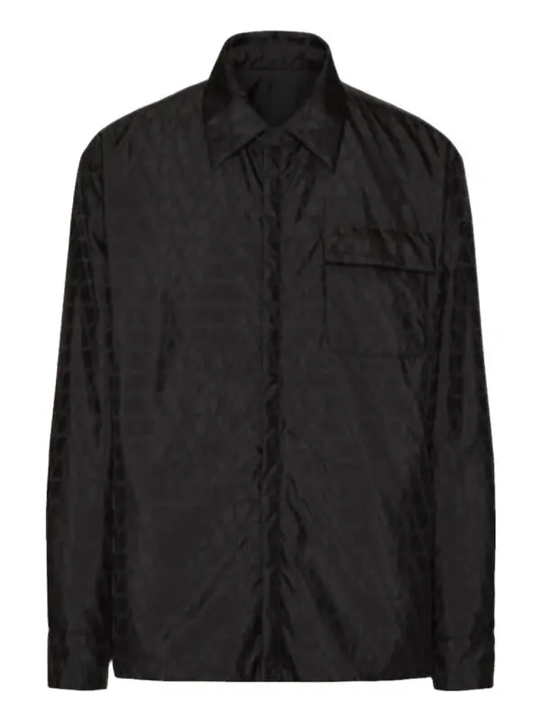 Valentino Garavani Toile Iconographe Patterned Reversible Jacket - Black