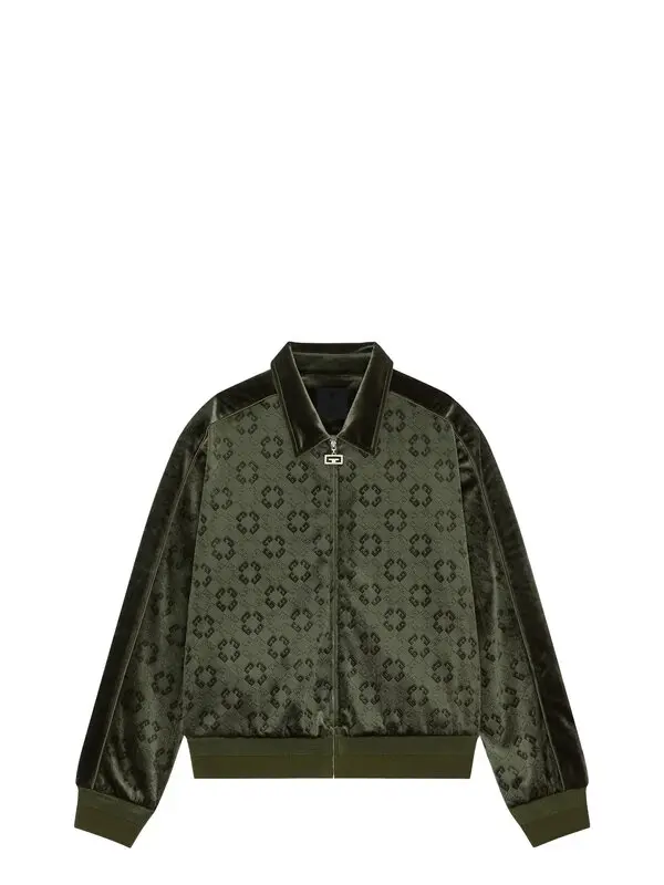 Givenchy Monogram Velvet Track Jacket - Green