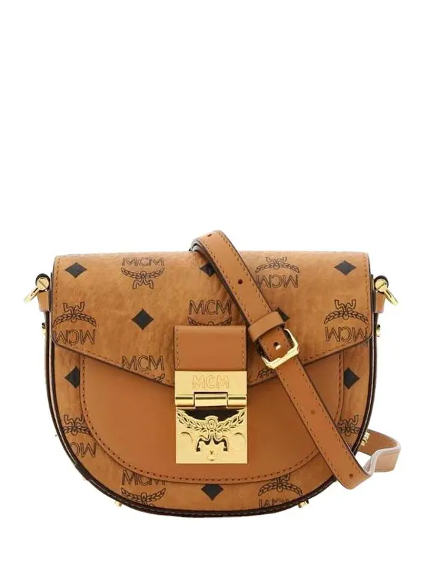 Mcm Monogrammed Shoulder Bag - Brown
