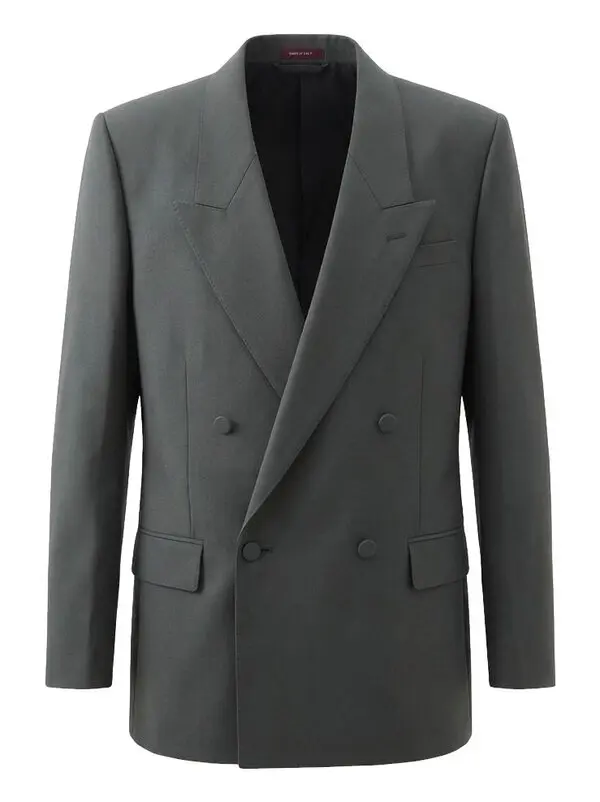 Gucci Double-breasted Tailored Jacket - Grey