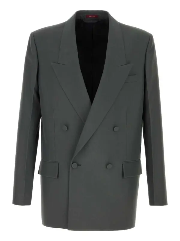 Gucci Double-breasted Tailored Jacket - Grey