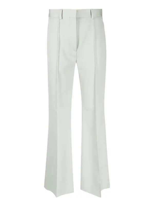 LANVIN High Waisted Flared Trousers - White
