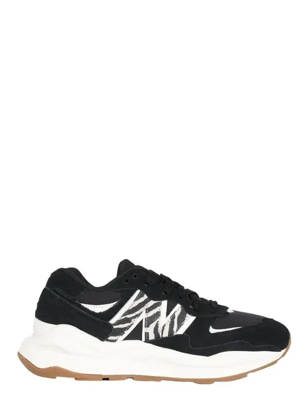 NEW BALANCE Zebra-print Low-top Sneakers - Black