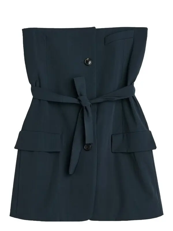 Our Legacy Belted Waist Suit Top - Black