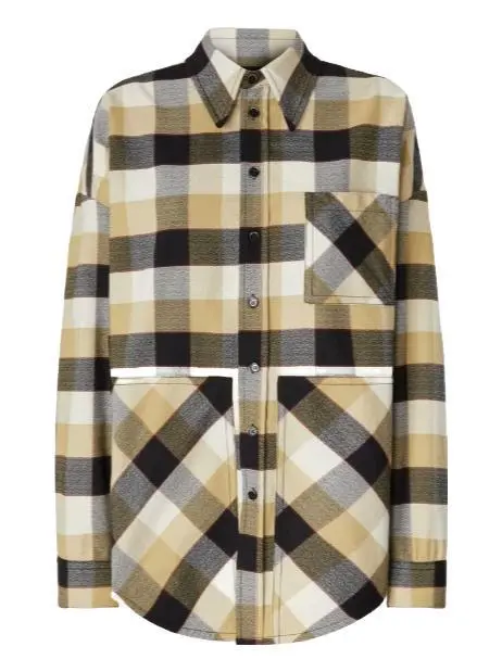 Missoni Oversized Checked Shirt - Beige