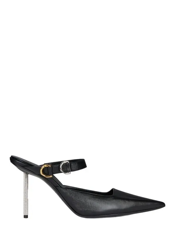 Givenchy Voyou Pointed Toe Mules - Black