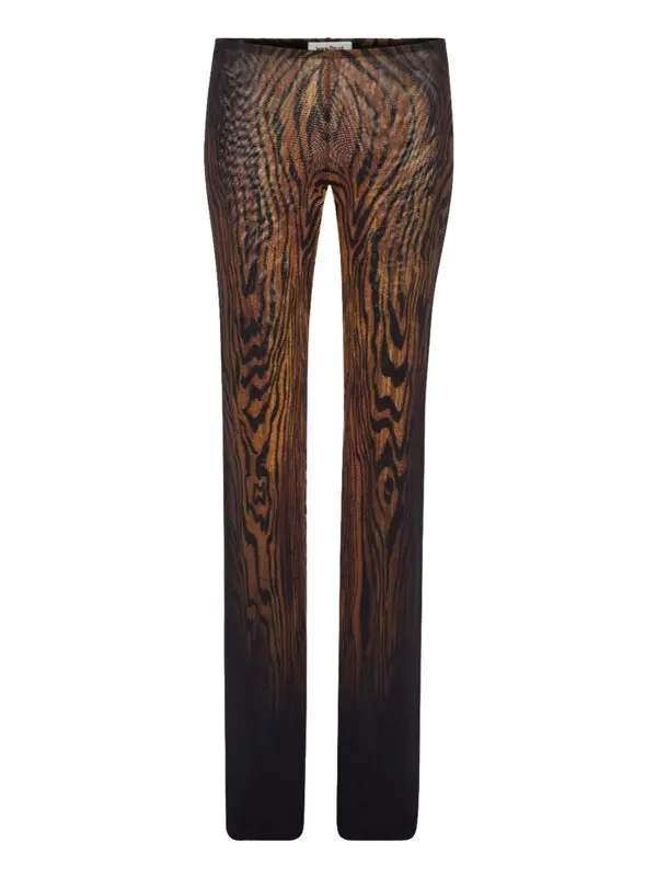 JEAN PAUL GAULTIER Abstract Pattern Trousers - Black