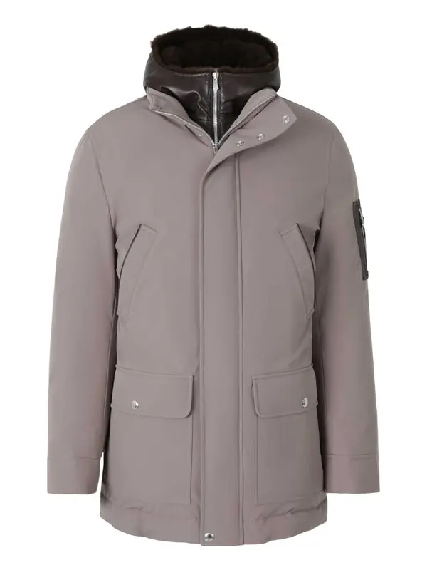 Brunello Cucinelli Zip-up Hooded Jacket - Gray