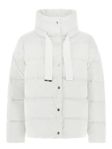 Herno Logo Plaque Padded Jacket - White