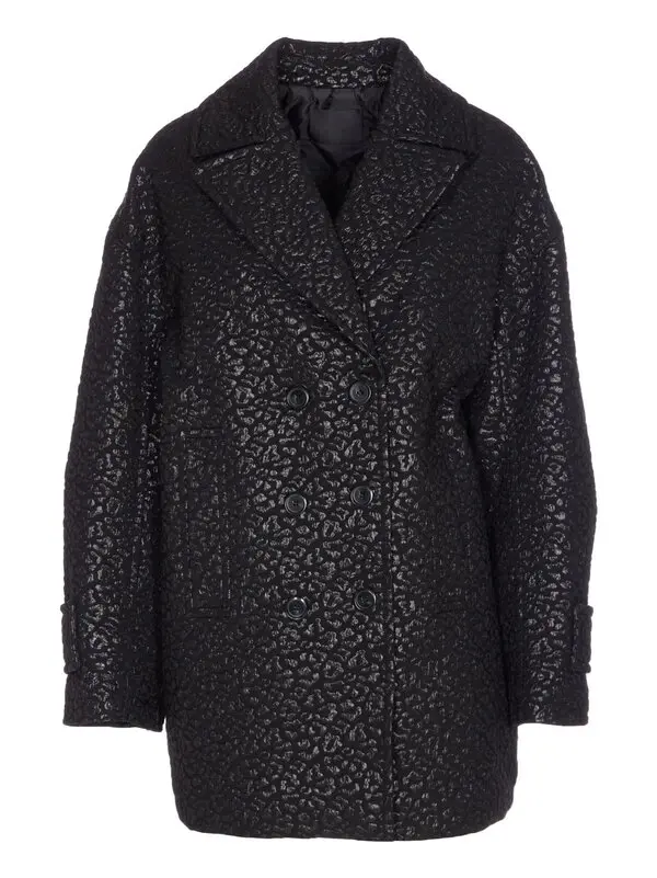 Pinko Josefa Double Breasted Coat - Black