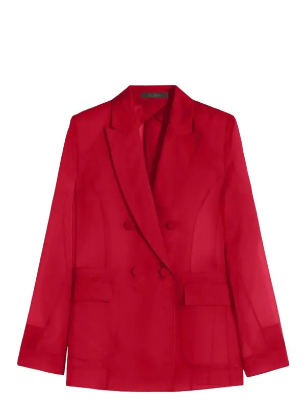 Max Mara Double-breasted Sheer Jacket - Geranium