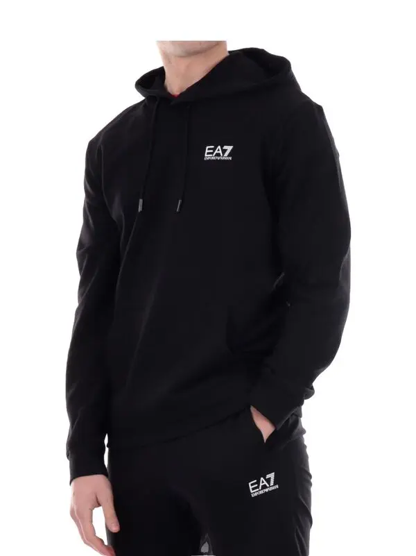 EA7 Logo Hoodie - Black