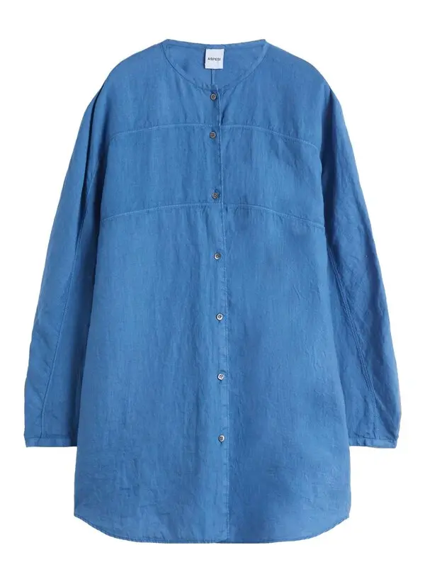 Aspesi Round Neck Long Sleeve Shirt - Blue