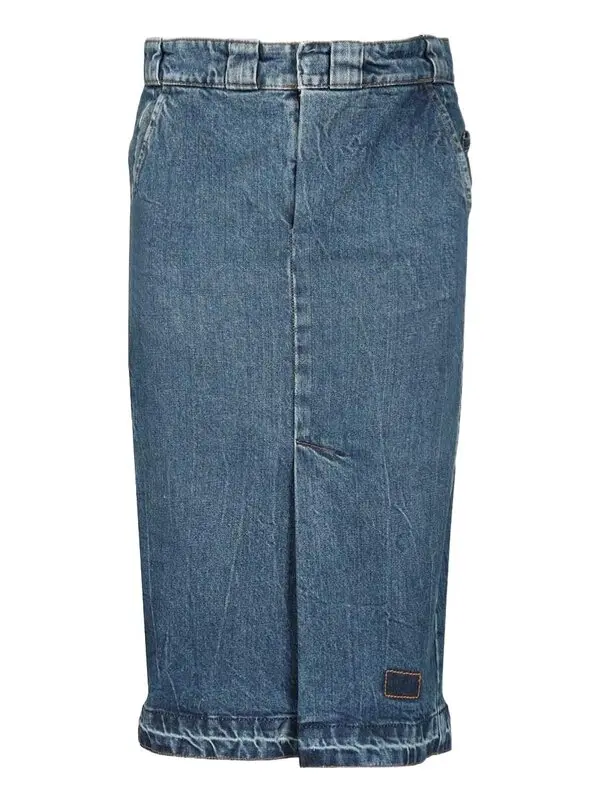MAISON MARGIELA Welt-pocket Denim Skirt - Blue