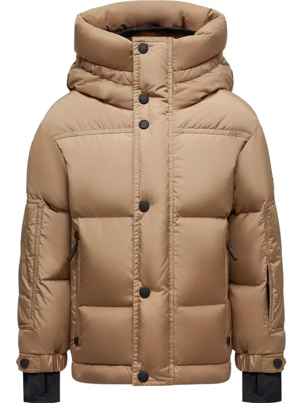 Moncler Kasanka Down Ski Jacket With Hood - Camel