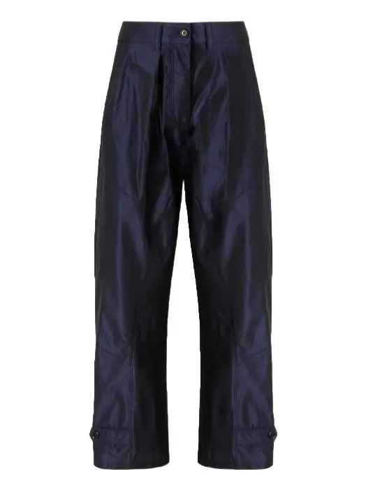 Pinko Shiny Taffeta Trousers - Blue