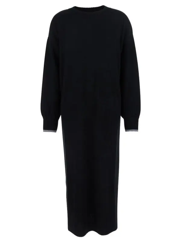 Pinko Puerto Rico Knitted Midi Dress - Black