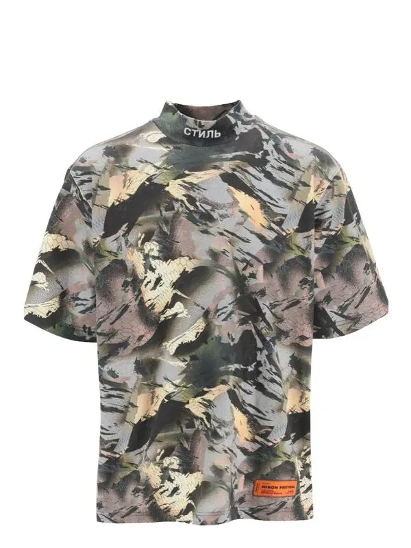 Heron Preston Logo Short-sleeved T-shirt - Gray