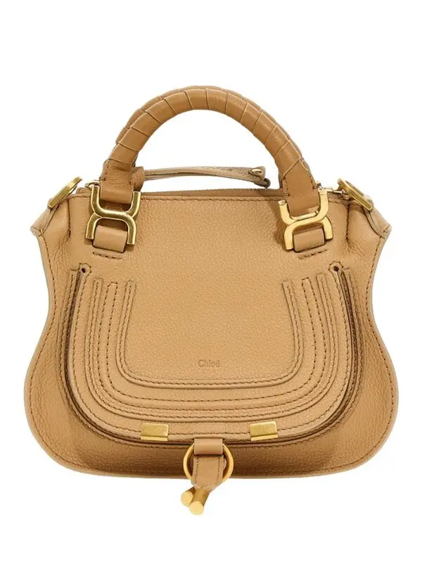 Chloé Marcie Shoulder Bag - Nude