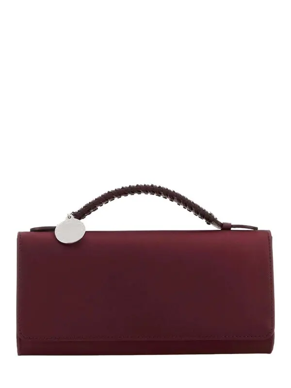 Stella McCartney Top Handle Clutch Bag - Burgundy
