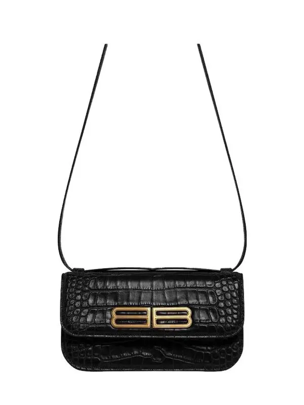 Balenciaga Small Gossip Satchel Bag - Black